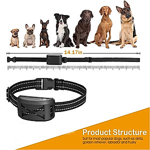 Wireless Dog Fence & Waterproof Dog Shock Collar,Portable Wire-Free Electric Fence Expandable Training Collar with Remote Upgraded Dog Boundary Container System For Small/Medium/Large Dogs,for2dogs