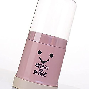 Cute Kitchen Utensil Holder for Countertop and Plastic Drainage Chassis Tableware Storage Container,Chopstick Holder Storage, Standing Cutlery Storage Organizer Caddy with Dustproof(pink)