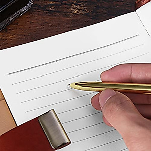 NUOBESTY Signing Pen with Plated Metal Love Holder for Wedding Engagement Party Guestbook Table Decor Golden