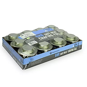 Generic Essential 6-Hour Safe Heat Chafing Fuel with PowerPad, Pack of 12, Silver, MM-12