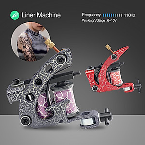 Solong Complete Tattoo Kit 4 Pro Machine Guns 54 Inks Power Supply Foot Pedal Needles Grips Tips Carry Case TK456-US