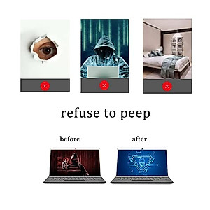 20 PCS Webcam Covers Webcam Cover Slide Phone Camera Cover for Laptop, MacBook, iPad, PC, Cell Phone Protect Your Privacy and Security (10 Black 10 White)