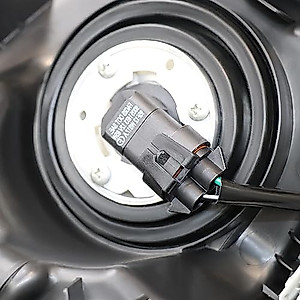 YUYANSHOP Halogen Headlight Assembly w/LED DRL Replacement for 2017 2018 2019 2020 Subaru Impreza/XV black Housing Projector 84001FL01A 84001FL00A (Driver + Passenger Side)