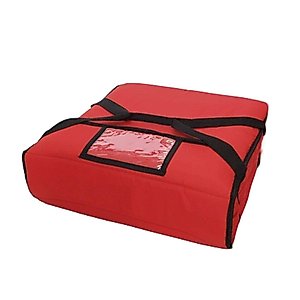 Pizza Delivery Red Bag Thick Insulated - Holds up to Two 16" or 18" Pizzas | Thermal Bags Inc