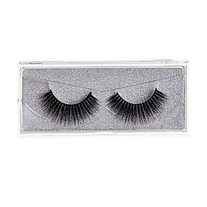 Stockroom Plus 30-Pack Transparent Empty Eyelash Boxes for False Eyelashes, Lash Cases Empty Bulk Wholesale with Glitter Paper Card for Makeup Artists, Women (4.4 x 2 Inches, 0.55" Width)