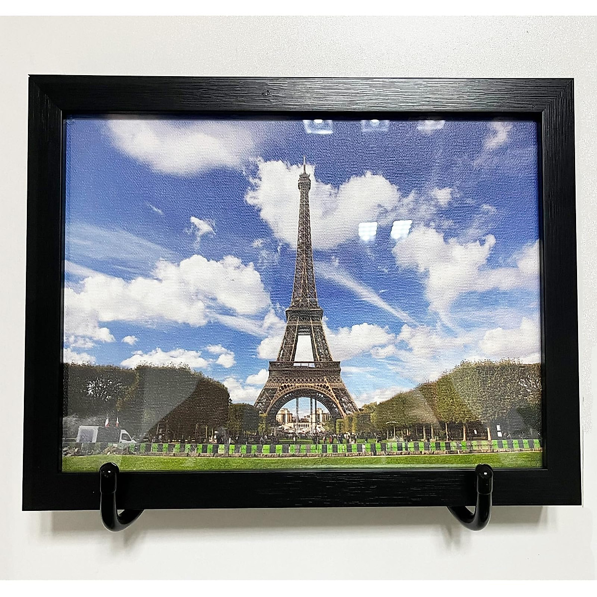 2 Pack Adjustable Plate Hangers,Wall Mount Plate Display Stands Holders, Black Metal Display Rack for Bowls, Platters, Decorative Plates, and Artwork - Hardware Included - No Plates