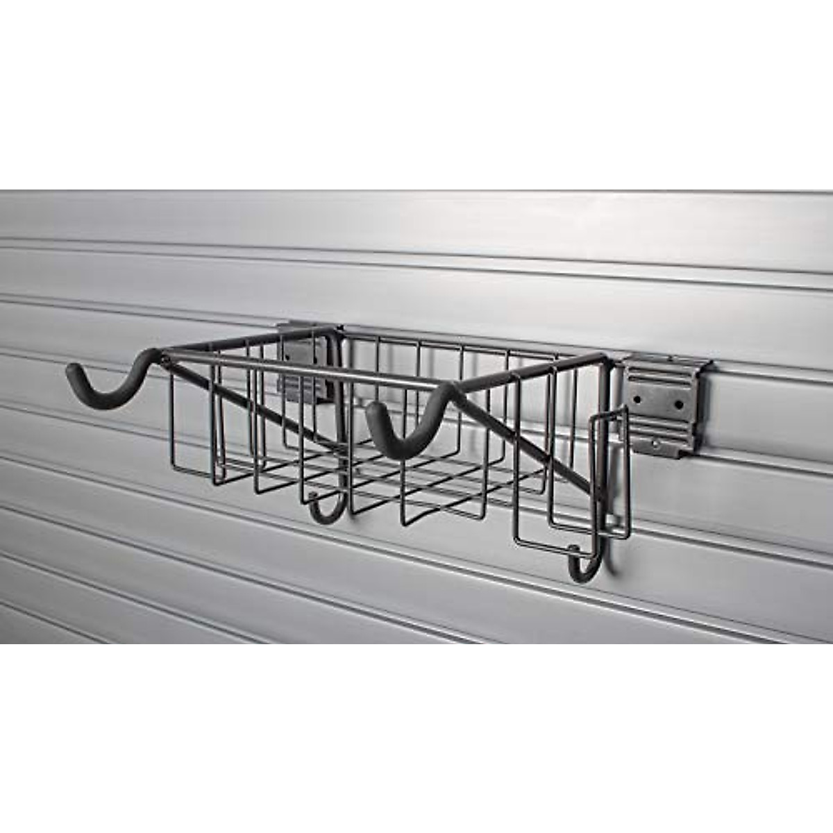 HandIWall Sports Accessory Kit with Locking Bracket Hooks for Slatwall Panel Organization