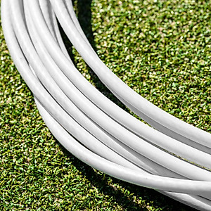 Tennis Net Headline Wire Cable [33ft or 42ft] | PVC Coated Steel Wire – All Tennis Posts (Loop & Pin, 42ft (Doubles))