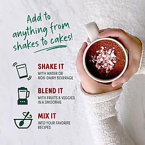 Purely Inspired Plant-Based Protein Powder for Men & Women, Frosty Peppermint Mocha (16 Servings) - Vegan & Organic - 20g of Pea Protein Powder for Smoothies & Shakes - Dairy-Free, & Gluten-Free