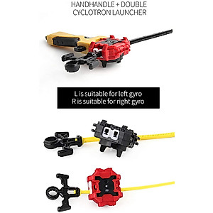 Bey Battle Gyro Burst Battle Evolution Metal Fusion Attack Set with 4D Launcher Grip Set