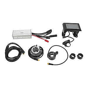 VGEBY Bicycle Speed Controller Kit, Electric Bike Motor Controller 22A Speed Controller 36V 48V with S900 Panel 1 to 2 Cable for 500W Motor