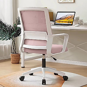XUEGW Computer Desk Chair, Office Chair with Flip-up Armrests Mesh Chair with Flip-up Armrests Mesh Chair for Home and Office…