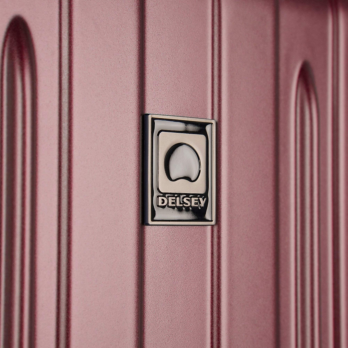 DELSEY PARIS Titanium Hardside Expandable Luggage with Spinner Wheels Checked Luggage, Purple, Checked-Medium 25 Inch