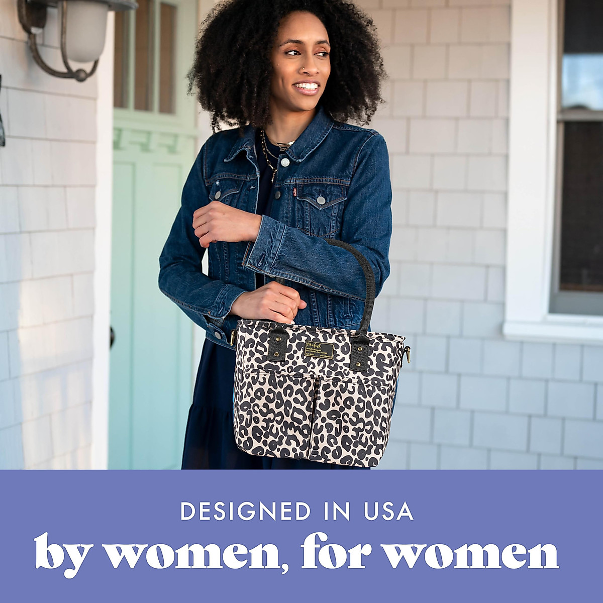 Fit+Fresh Summerton Insulated Lunch Bag women love as Lunchbox, Lunch Tote - Cute Small Lunch Box For Women, men,lunch boxes, adult lunch, Feline Fine