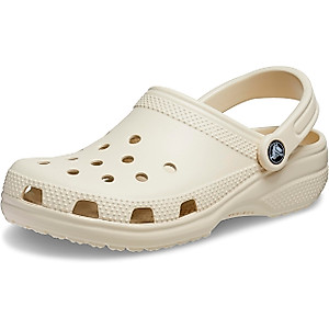 Crocs Unisex Classic Clogs, Bone, Numeric_10 US Men