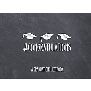 Congratulations Graduation Guestbook :Class of 2023: Keepsake For High School & Senior College Students | Memories & Wishes | Black and White Cover
