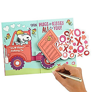 Hallmark Pop Up Peanuts Mothers Day Card or Birthday Card for Mom (Snoopy, Hugs and Kisses for You) (0599MBC7615)