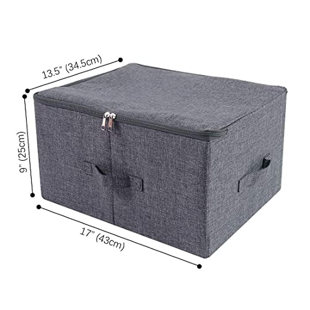 iwill CREATE PRO Underbed Storage Containers, 2pcs Storage Bins, Black Gray