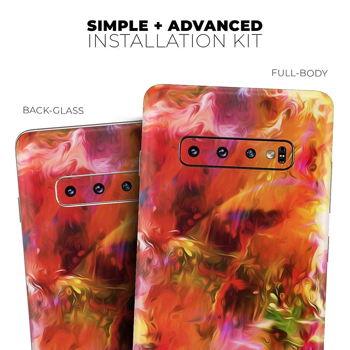 DesignSkinz Blurred Abstract Flow V2 Protective Vinyl Decal Wrap Skin Cover Compatible with The Samsung Galaxy S20 (Screen Trim & Back Glass Skin)