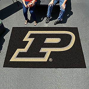 FANMATS 16826 Purdue Boilermakers Ulti-Mat Rug - 5ft. x 8ft. | Sports Fan Area Rug, Home Decor Rug and Tailgating Mat - P Primary Logo