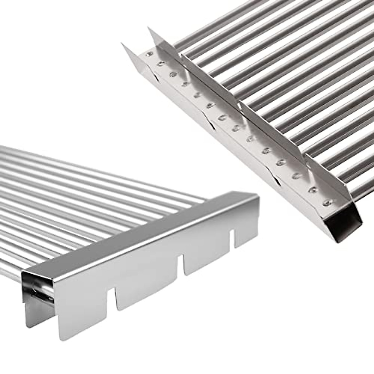 BQMAX 18 7/16" Grill Kit for Charbroil Tru-Infrared 463224611, 466270611, 461210010, 463268008, 463241313 Stamped Stainless Steel Cooking Grate Replacement Emitter Set