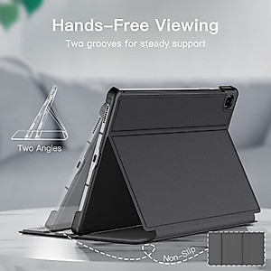 JETech Case for Samsung Galaxy Tab S6 Lite 10.4-Inch 2024/2022/2020 with S Pen Holder, Slim Folio Stand Protective Tablet Cover, Multi-Angle Viewing (Black)