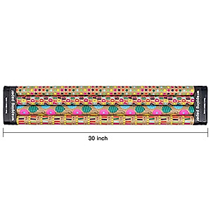 RUSPEPA Wrapping Paper Kraft Paper - Colorful Birthday Text Wrap Design - 4 Rolls - 30 inches x 10 feet per Roll