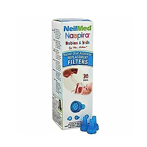 NeilMed Naspira Filter Replacements, Blue, 30 Count