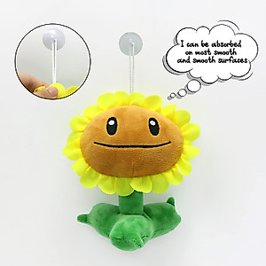 Maikerry 3pcs Plants and Zombies vs Plush Toy Stuffed Toys Soft Figure Doll Great Birthday Gifts for Boys and Girls