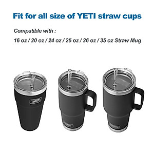 LUOLAO 4PCS Cute Flower Straw Covers Cap for YETI Straw tumbler, Cup Accessories Including 4 Colors Silicone Straw toppers, Reusable Straw Lids