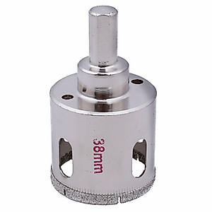 JINGLING 2Pcs 1 1/2 Inch 38mm Diamond Hole Saws Granite Drill Bits Masonry Tools for Stone