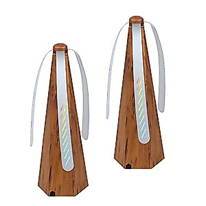 PIOPIAONIU 2 Pcs Table Fly Fans Wood Grain Fly Fan for Indoor and Outdoor Meal Fans for Picnic Restaurant Home