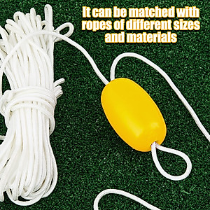 Lewtemi Buoys Floats Rope Floats Marine, 4.72'' x 2.75'', 3/5'' Hole Deep Water Fishing Marker Buoys Bulk for Boats Swimming Kayak Crabbing Trail Dock Pool