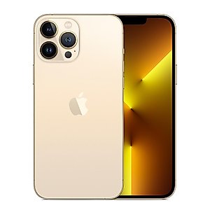 98% Apple iPhone 13 Pro Max 128GB 256GB 512GB 1TB ROM Genuine OLED A15 iOS Face ID NFC Unlocked 5G s add 2 Chargers/Gold / 512G|6GB