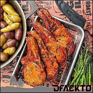 DFACKTO 6in Fieldbutcher Hybrid Boning Fillet Knife, G10 Handle, High Carbon Steel, Camping and Kitchen Knife for Hunting, Fishing, Butchering, Tactical Outdoor Knife (Orange)