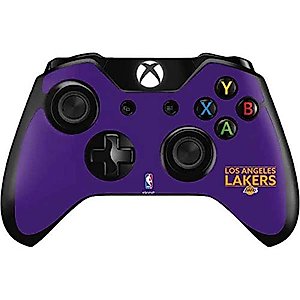 Skinit Decal Gaming Skin Compatible with Xbox One Controller - Officially Licensed NBA Los Angeles Lakers Standard - Purple Design