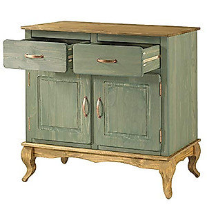 Furniture Dash Wood Buffet Sideboard Green