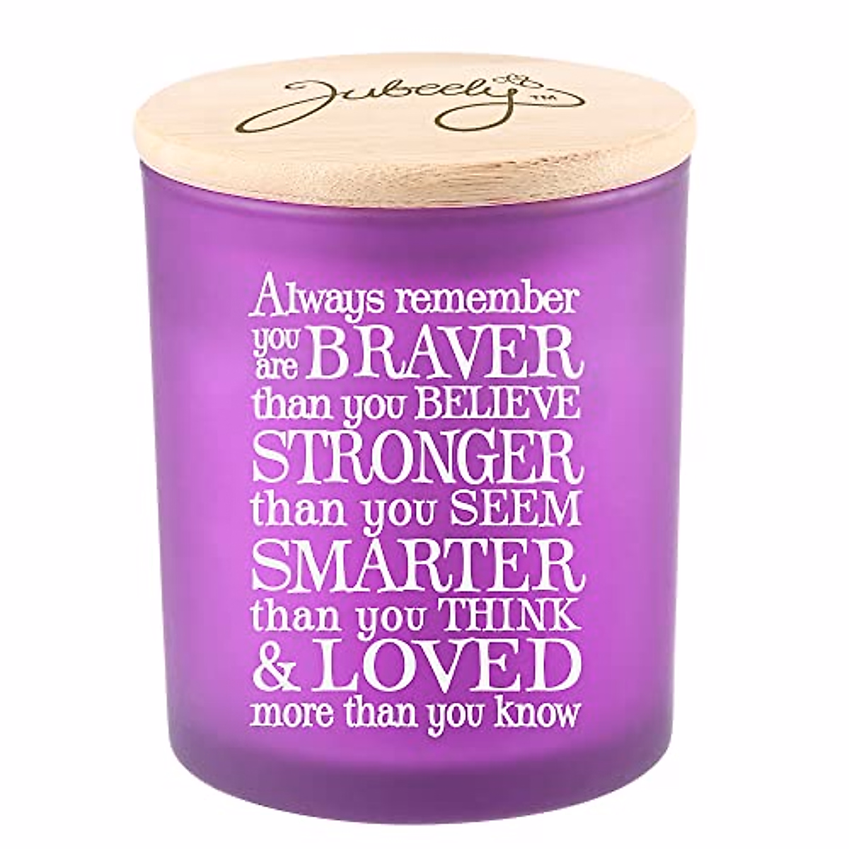 Inspirational Lavender Scented Candles for Women - Get Well Soon Candles Gifts for Women - Thinking of You Gifts for Women (Always Remember You are Braver)