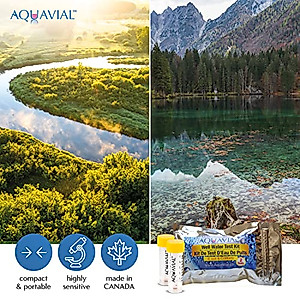 AquaVial Well Water Testing Kit 4 Pack | E Coli and Coliform Water Test Kit | Water Testing Kits for Drinking Water Pool Pond Lake Well | Water Test Kit Easy to Use | Home Industrial Water Test Kit