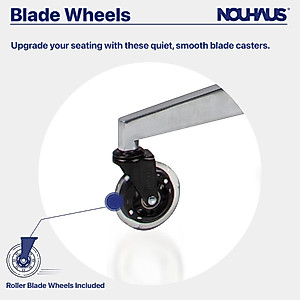 Nouhaus Ergonomic Office Chair with Lumbar Support High Back Mesh Desk Chair Best Desk Chair for Long Hours Adjustable Headrest and 4D Arms SGS Certified Gas Cylinder (Ergo3D Black)