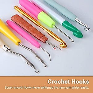 Joyeee Wooden Yarn Spool Holder, Classic Thread Spool Storage Rack Spinning Ball Winder, Yarn Dispenser with Twirling Mechanism for Bobbin Sewing Crocheting Knitting Embroidery-Prevent Yarn Tangling#4