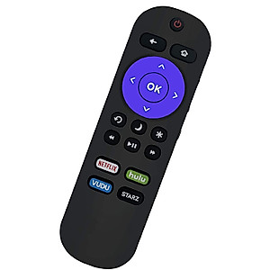 Remote Control Compatible with All Element Roku TV E4SW5017RKU E4SW5518RKU E2SW6518RKU E4SW6518RKU E4SC4018RKU E4SC5018RKU Smart 4K Ultra HDTV