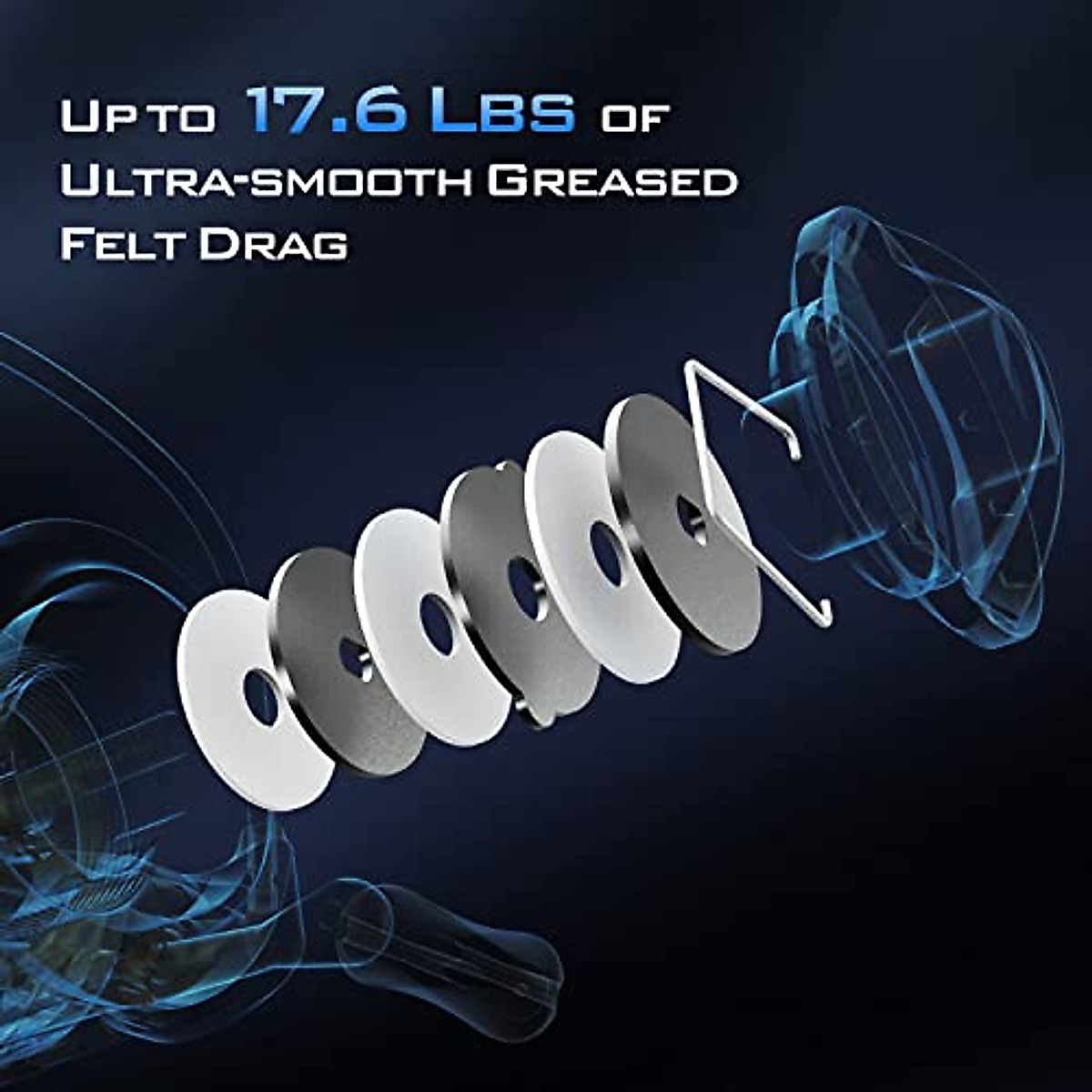 KastKing Centron Lite Spinning Reel, Size 500 Fishing Reel, White, Ultralight for Ice Fishing