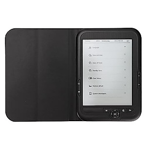 E Reader with Electronic Ink Screen, Headphone and Leather Case, Portable 6 Inch 800x600 Resolution Display E Book Reader, Electronic Digital Book Read, Support 32GB TF Card (16GB)