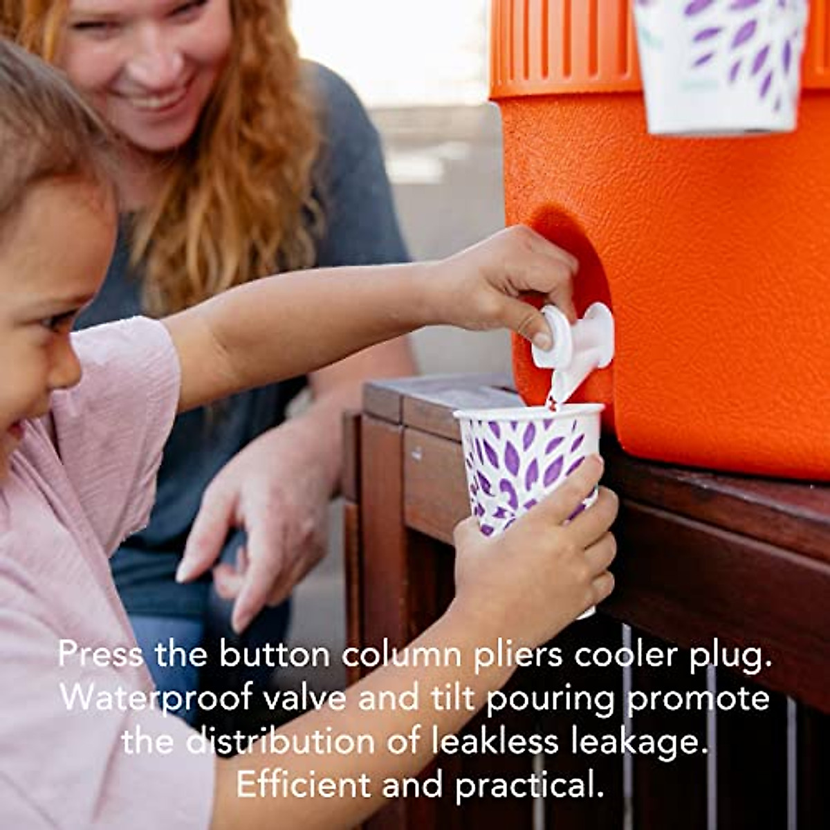 10 Sets Push Button Spigot Water Cooler Faucet Replacement Plastic Compatible with Igloo 2, 3, 5, and 10 Gallon Beverage Coolers, BPA-Free, Dispenser Tap Set, Reusable Spigot Spout Water, White.