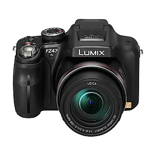 Panasonic Lumix DMC-FZ47K 12.1 MP Digital Camera with 24xOptical Zoom - Black (OLD MODEL)
