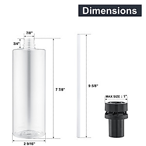 Updated Soap Dispenser Bottle for Kitchen Sink Bottle Replacement （500ML/17oz） DJS-ZYP-DJT-TM