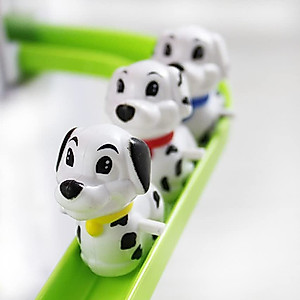 Haktoys Replacement or Additional Parts, Dalmatian Dog Figurines – for The Spotty Dog Slide Toy Race Track Set (Pack of 3)