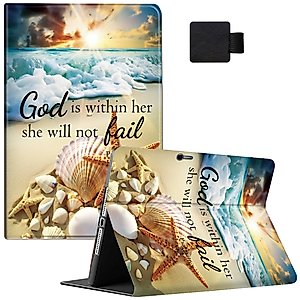 RYUITHDJP for Microsoft Surface Pro 4 5 6 7 Case 12.3 Inch with Beach Quote Design for Microsoft Surface Pro 7 Tablet Case Auto Wake Sleep Leather Cover + Pen Loop Holder