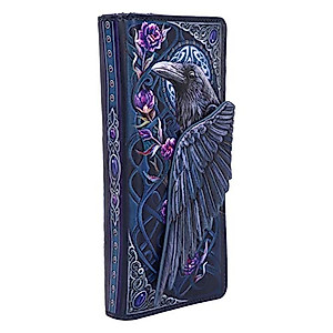 Nemesis Now Embossed Purse, Gothic Wallet, 18.5cm - Ravens Flight